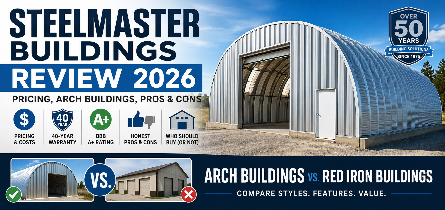 SteelMaster Buildings Review 2026: Pricing, Arch Buildings, Pros & Cons ...